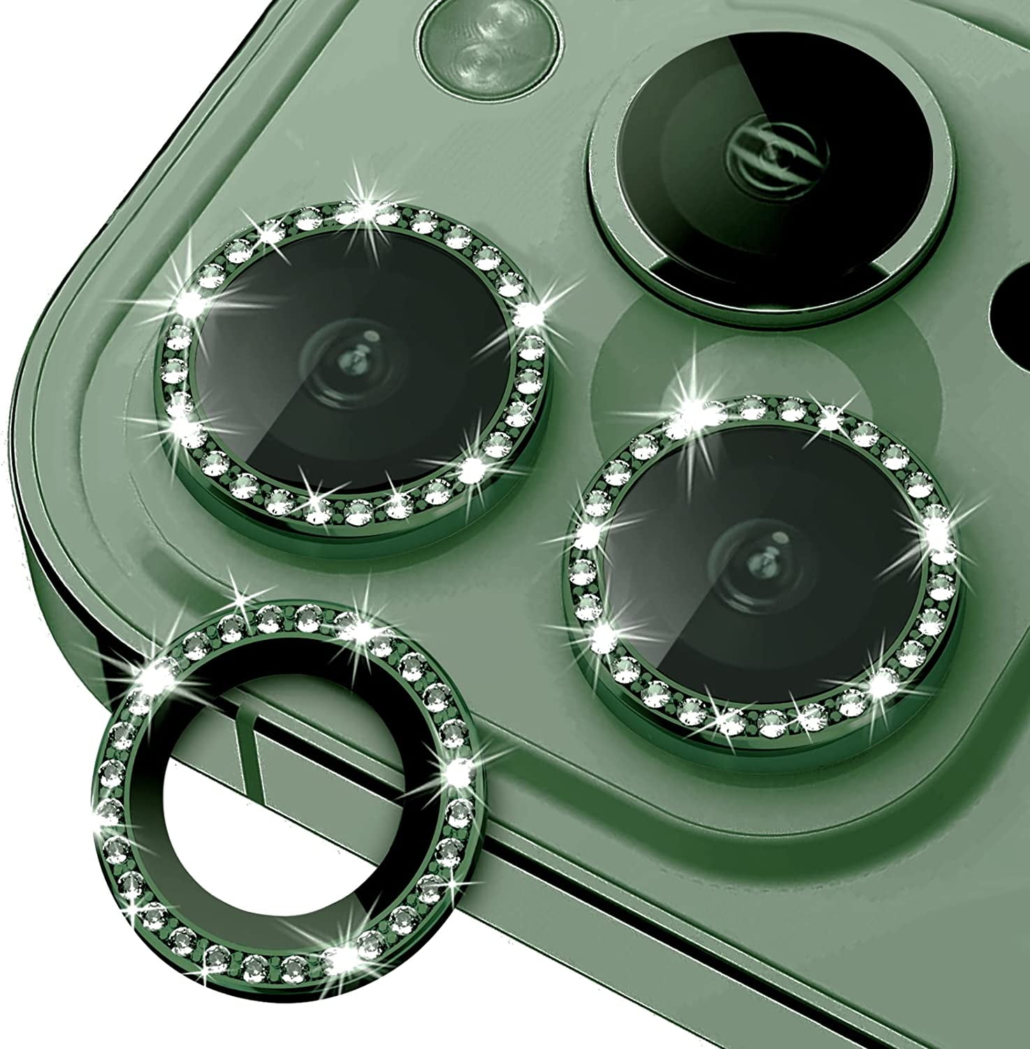 Bling Diamond Camera Lens Protector for iPhone 13 Pro/iPhone 13 Pro Max ...
