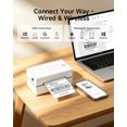 Shipping Label Printer with Stand, Wireless 4x6 Label Printer for Small ...
