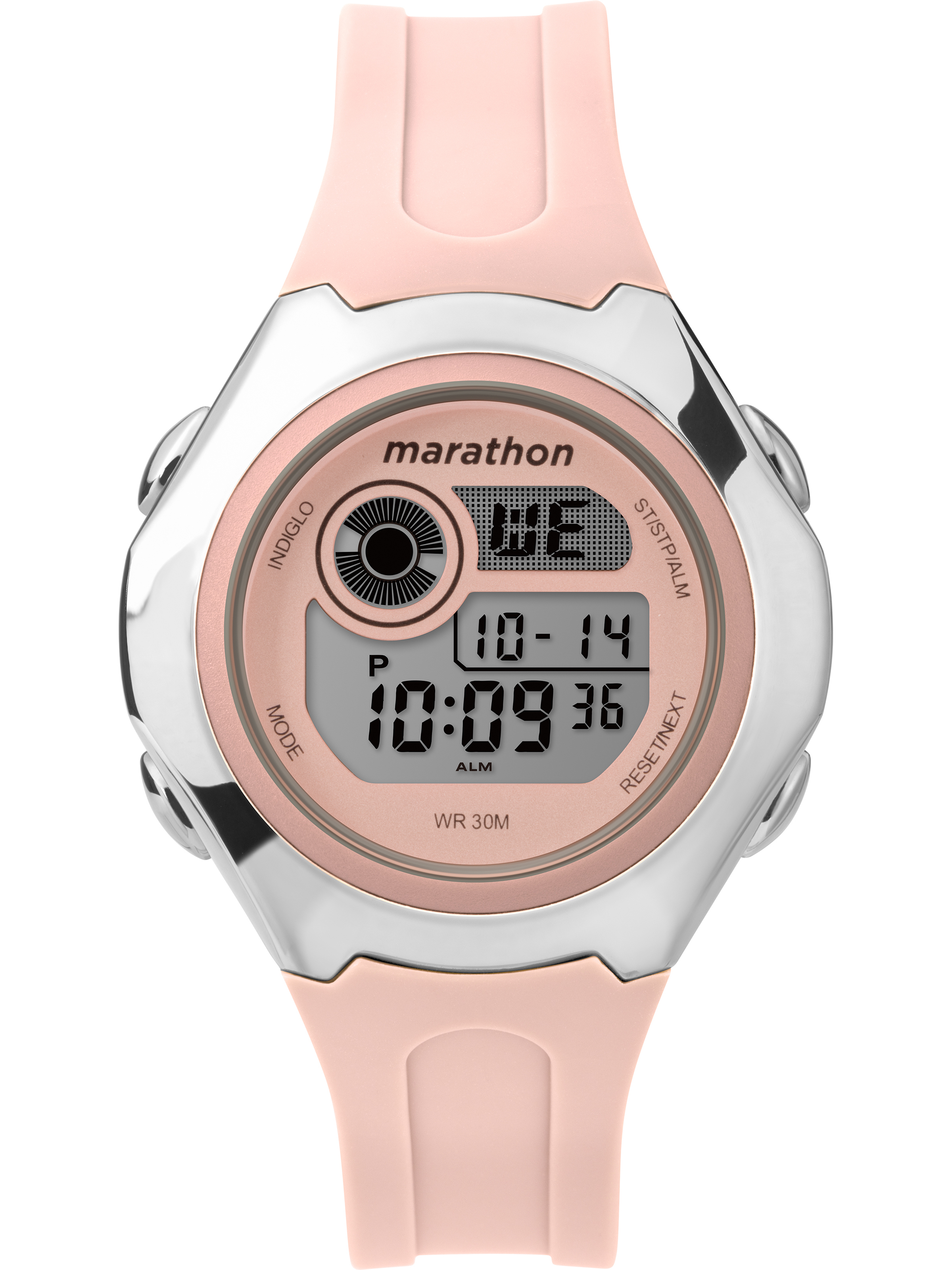 Timex Marathon By Timex Women s Digital 39mm Pink Silver Tone Watch Timex Marathon By Timex Women s Digital 39mm Pink Silver Tone Watch