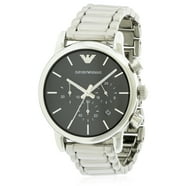 Emporio Armani Men's Classic Chronograph Stainless Steel Black Dial ...