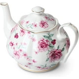 BTaT- Floral Tea Pot, Porcelain Teapot, 38 oz, Floral Teapot - Walmart.com