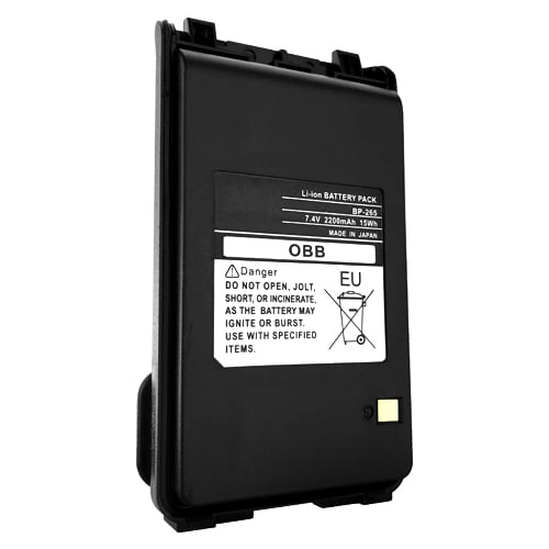 BP-265 2200mAh Li-Ion Replacement BP-265Li Battery for ICOM IC-F3001 ...
