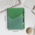 5.5" x 7" Small Pocket Notebook with Pen Holder and Lined Pages, 60 ...