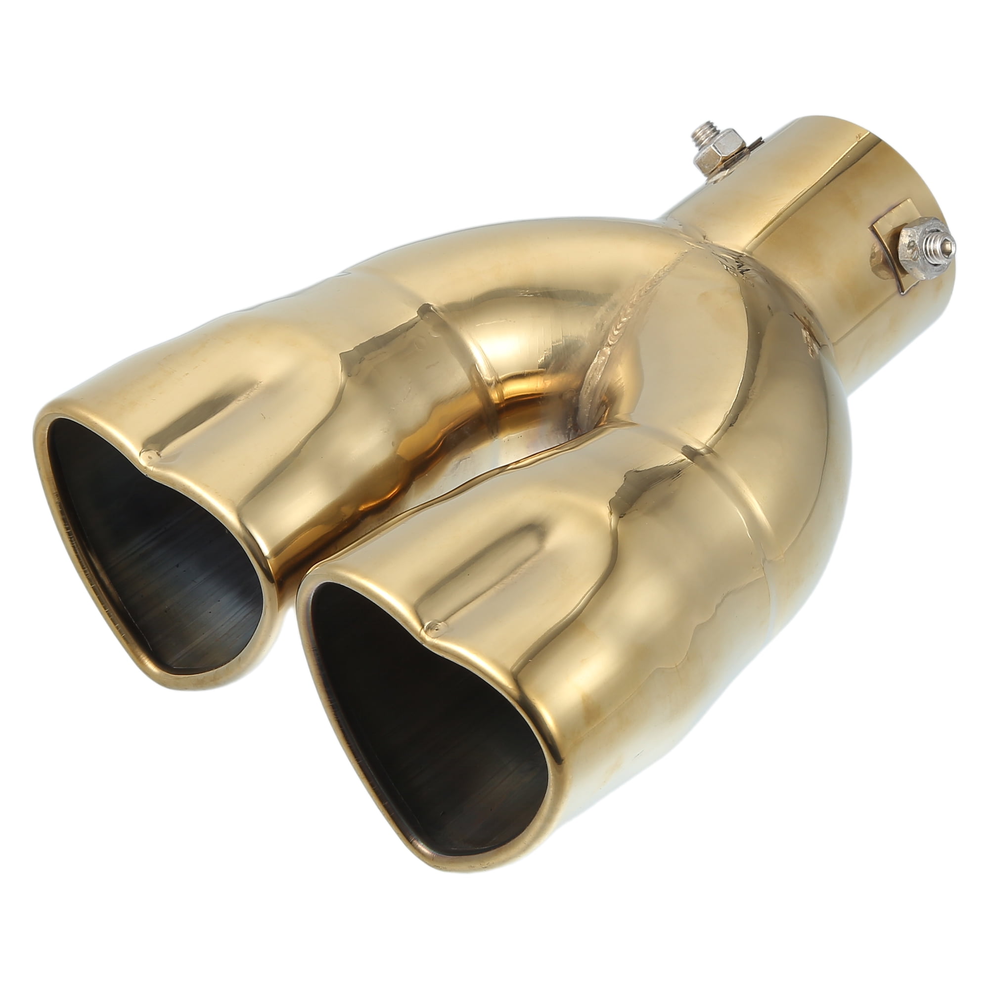 Punta de escape doble para automóvil Tubo de cola en forma de corazón ...