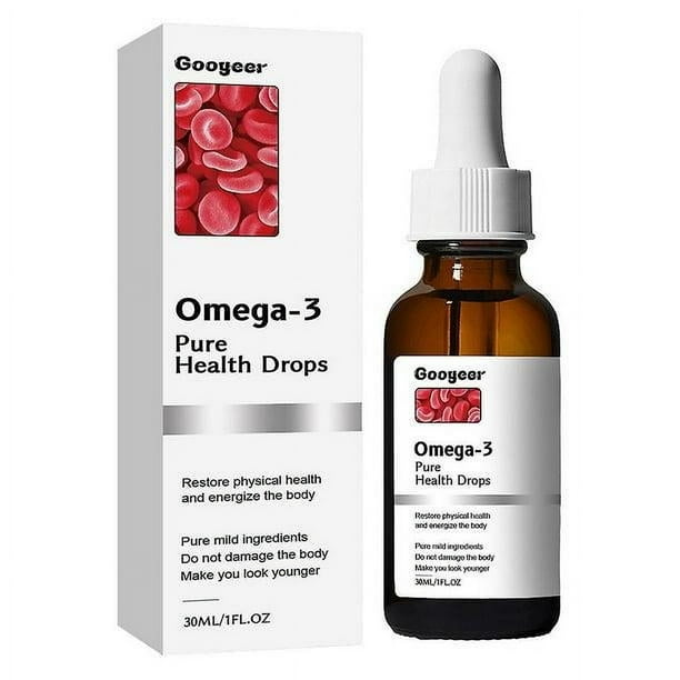 Gotas veganas de Omega-3 Pure Health, alternativa al aceite de pescado ...