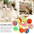 QenASHaing Colorful Plastic Cat Bell Balls 5-Pack 2-Inch Diameter, Safe ...
