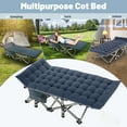 Lilypelle Folding Camping Cot Double Layer Oxford Strong Heavy Duty