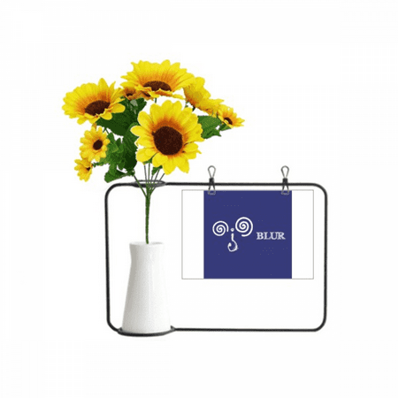 Dizzy Blue Emotion Question Mark Artificial Sunflower Vases Bottle ...