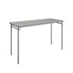 20" x 48" Adjustable Height PVC Top Table, Black - Walmart.com