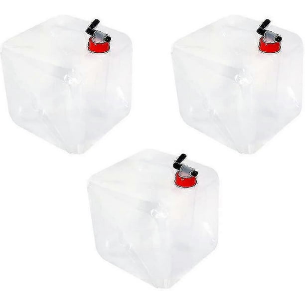 Foldable Water Canister, 3 Pieces 10l Water Canister With Tap, Folding ...