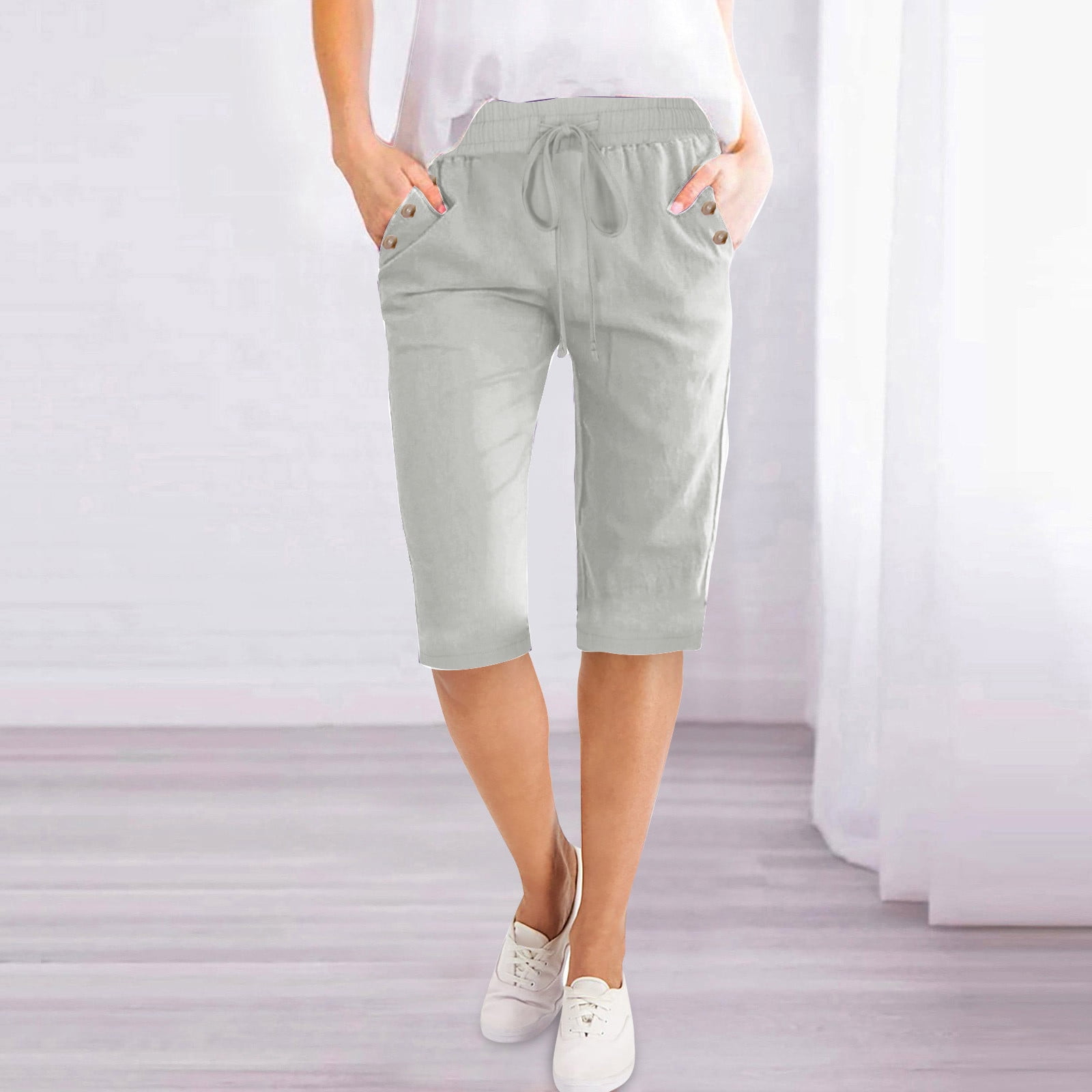 Click here for Eqwljwe Summer Saving!linen Capris For Women 2024... prices