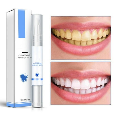 Teeth Whitening Liquid Pen Deep Cleaning Oral Care Remove Plaque Stains ...