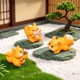 HomelyJoy Miniature Squirrel Figurine, Lying Down Resin Animal Statue ...