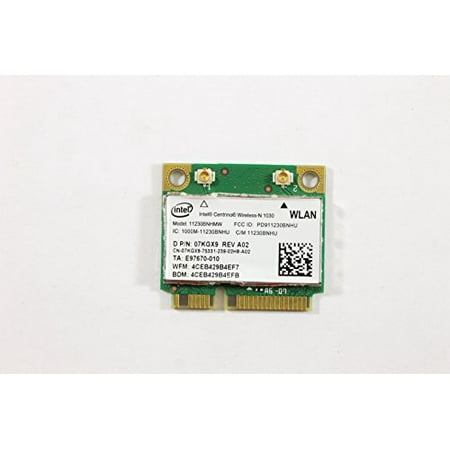 Dell Mini PCI Express Half Height 7KGX9 WLAN WiFi 802.11n Wireless Card ...