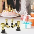 Mini 3.8-inch Plastic Gold Trophies Set for Kids Unisex Party Favors ...