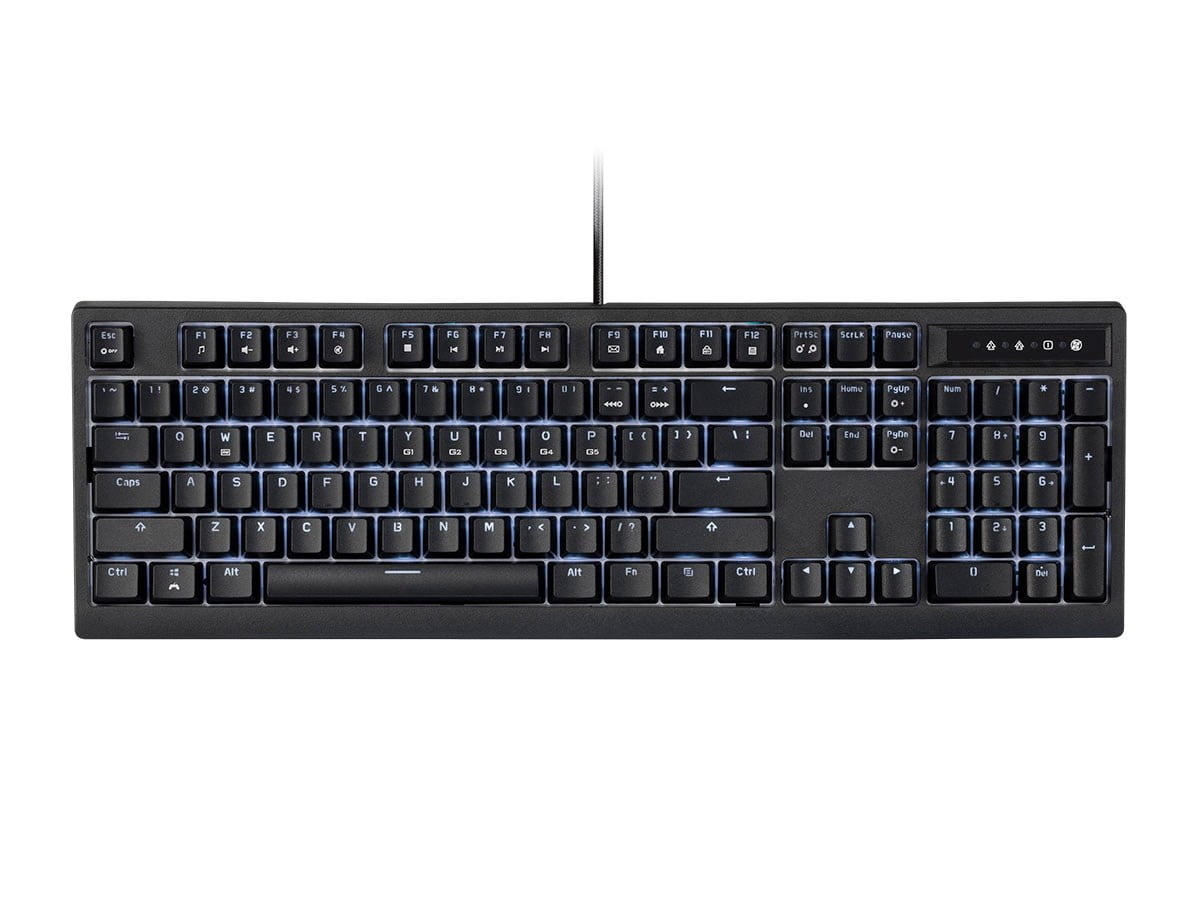 Monoprice Brown Switch Full Size Mechanical Keyboard - Backlit - Black ...