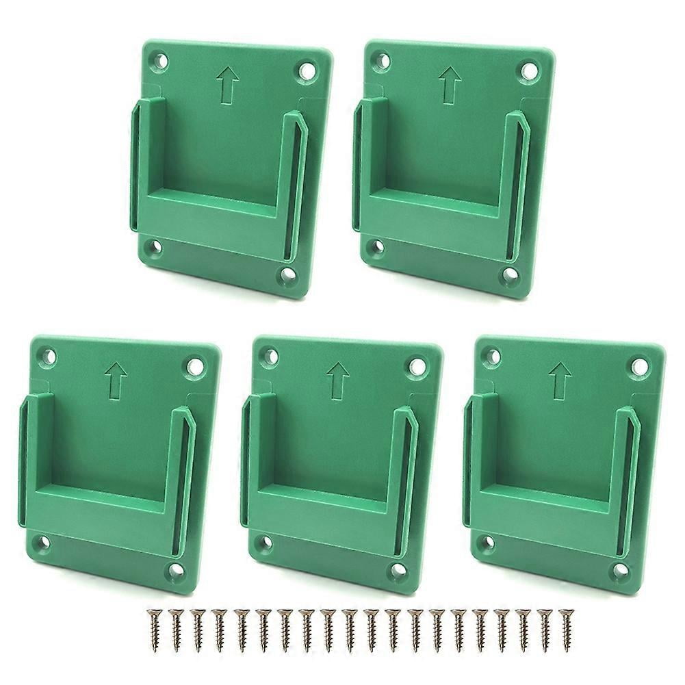 5Pcs Wall Mount Holder Tool Storage Rack Bracket Fixing Devices for ...