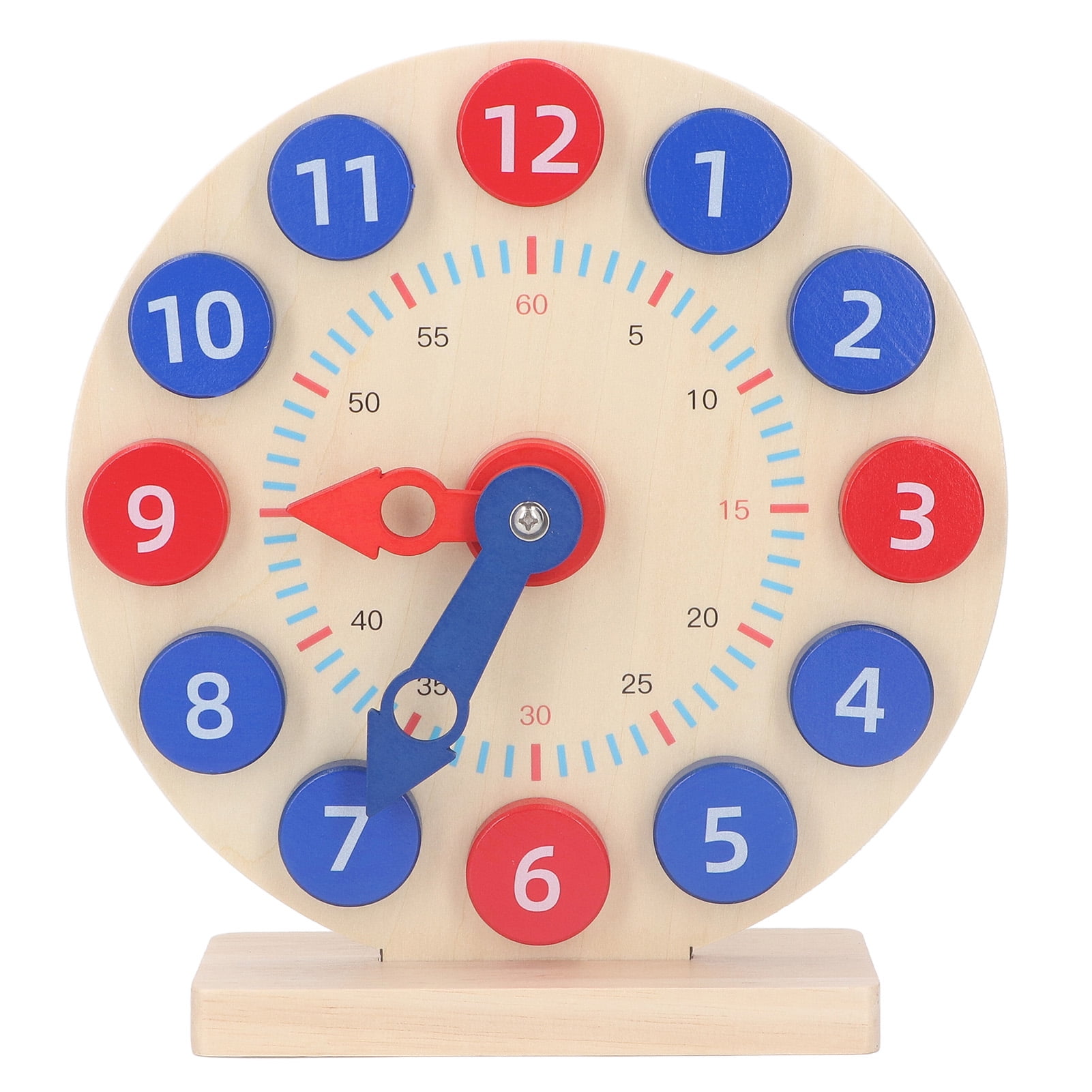 Reloj De Madera Para Enseñar, Reloj De Aprendizaje De Madera, Conjunto ...
