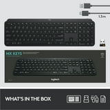 Logitech MX Keys Advanced Wireless Illuminated Keyboard, Tactile ...