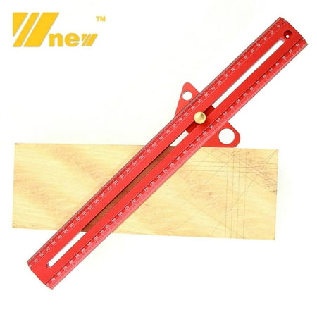 Luxury Woodworking Angle Scribe Adjustable T-type Scribing Line Ruler ...