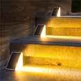 CMrtew Solar Staircase Step Light Outdoor Induction Step Light Outdoor ...