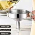 304 Stainless Steel Filter Funnel with Strainer, Heavy-Duty Thickened ...