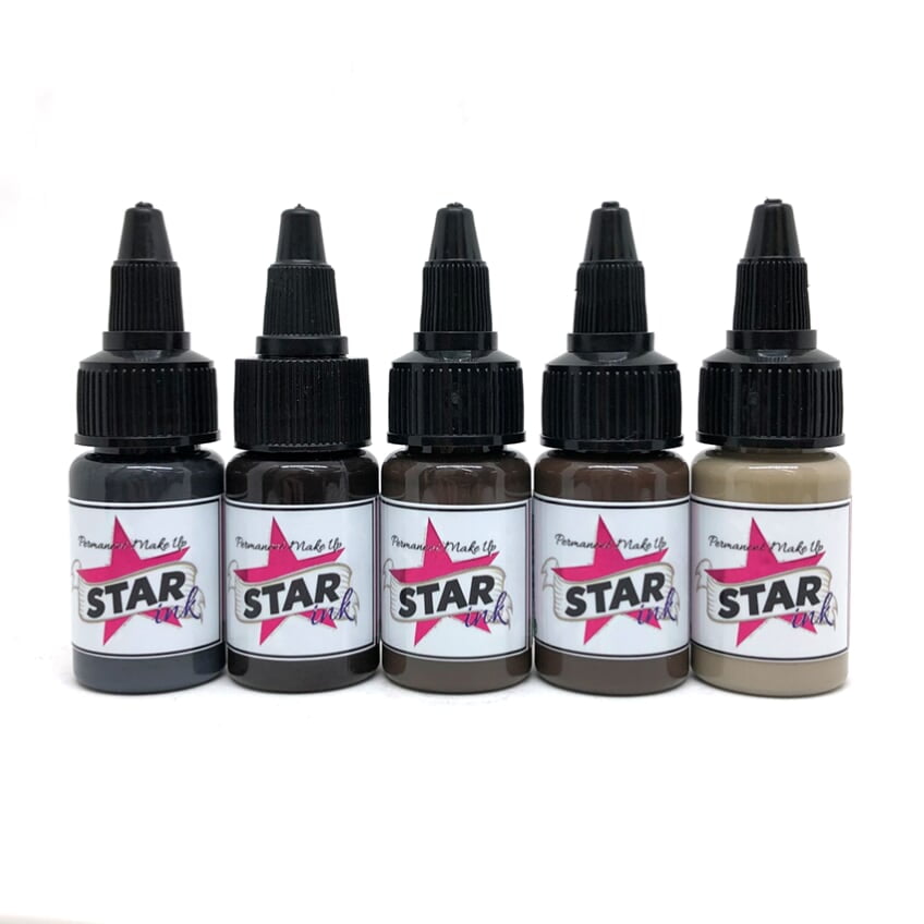 STARINKMAKEUP - Permanent makeup ink - Kit Eyebrows 15ml (5 units ...