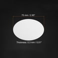 Uxcell 3-inch Round Cardboard Paper, 25 Pcs Blank Disc Circles Slices ...