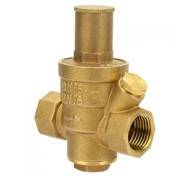 D Pressure Regulator Valve,1pc Brass Adjustable Water Pressure ...