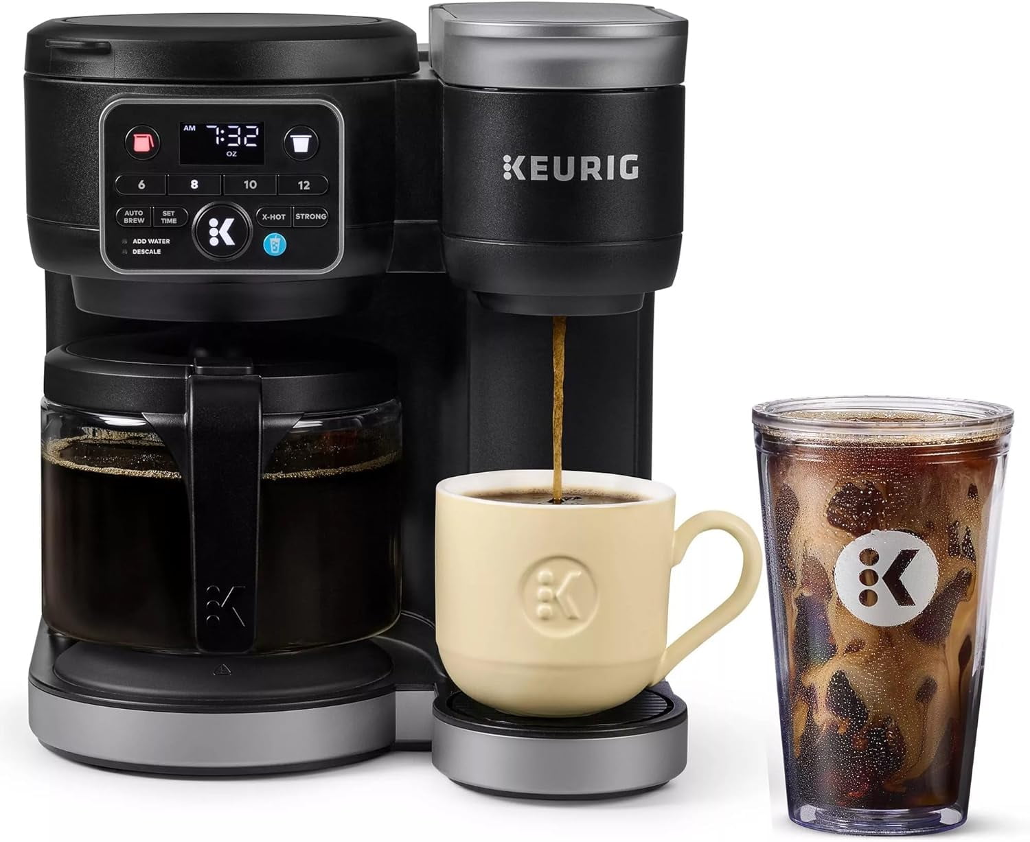 Restored Keurig K-Duo Gen 2 Hot & Iced Single Serve + 12-Cup Carafe ...