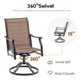 STARY 7 Pieces Outdoor Dining Set with 1.57" Umbrella Hole, Patio ...