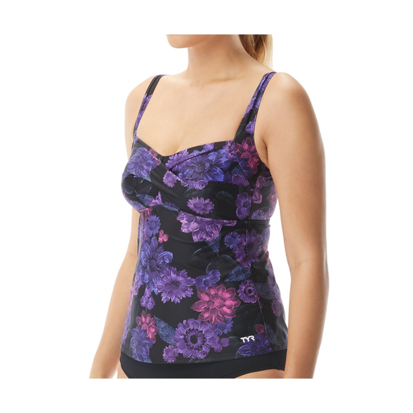 Tyr Primrose Twisted Bra Tankini Top Swimsuit Purple Size 10 - Walmart.com