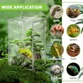 2 Sets Acrylic Mini Reptile Tank Accessories, Mini Tarantula Enclosure ...