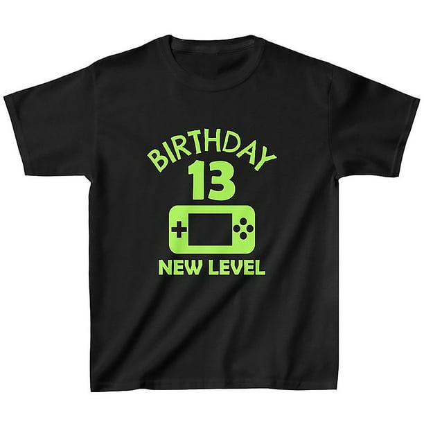 13th Birthday Boy 13 Year Old 13th Birthday Level 13 Gamer Shirts for ...