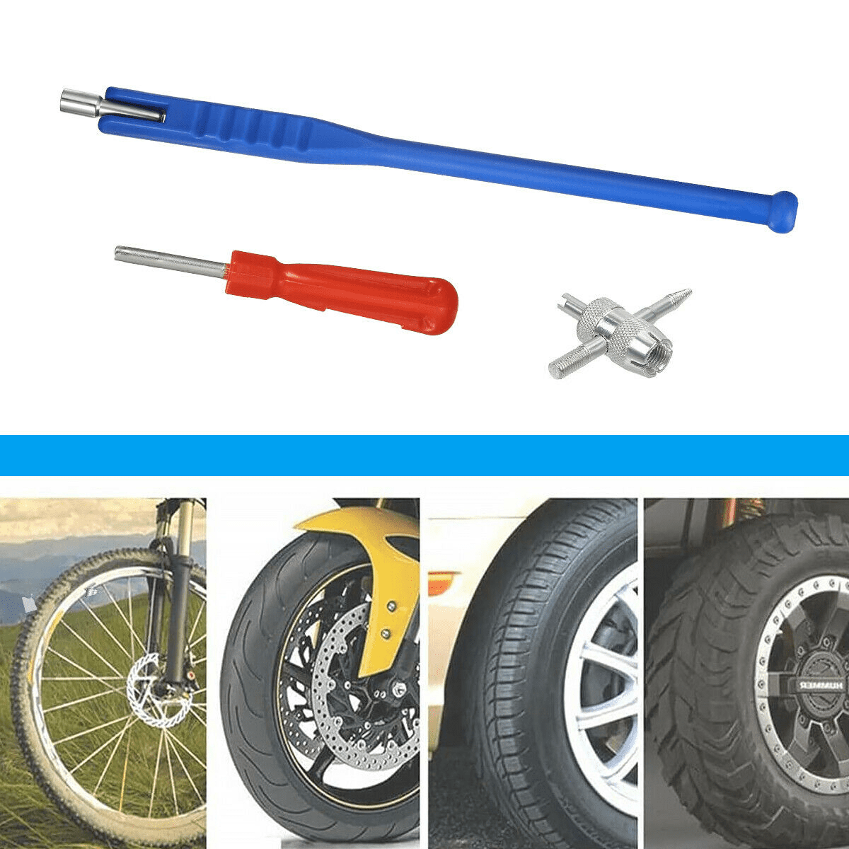 Set Tire Valve Stem installation Remover Repair Tool Puller Car Truck ...