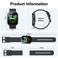 Smart Watch Fits for Android and iPhone 1.96'' Smartwatch for Men Women ...