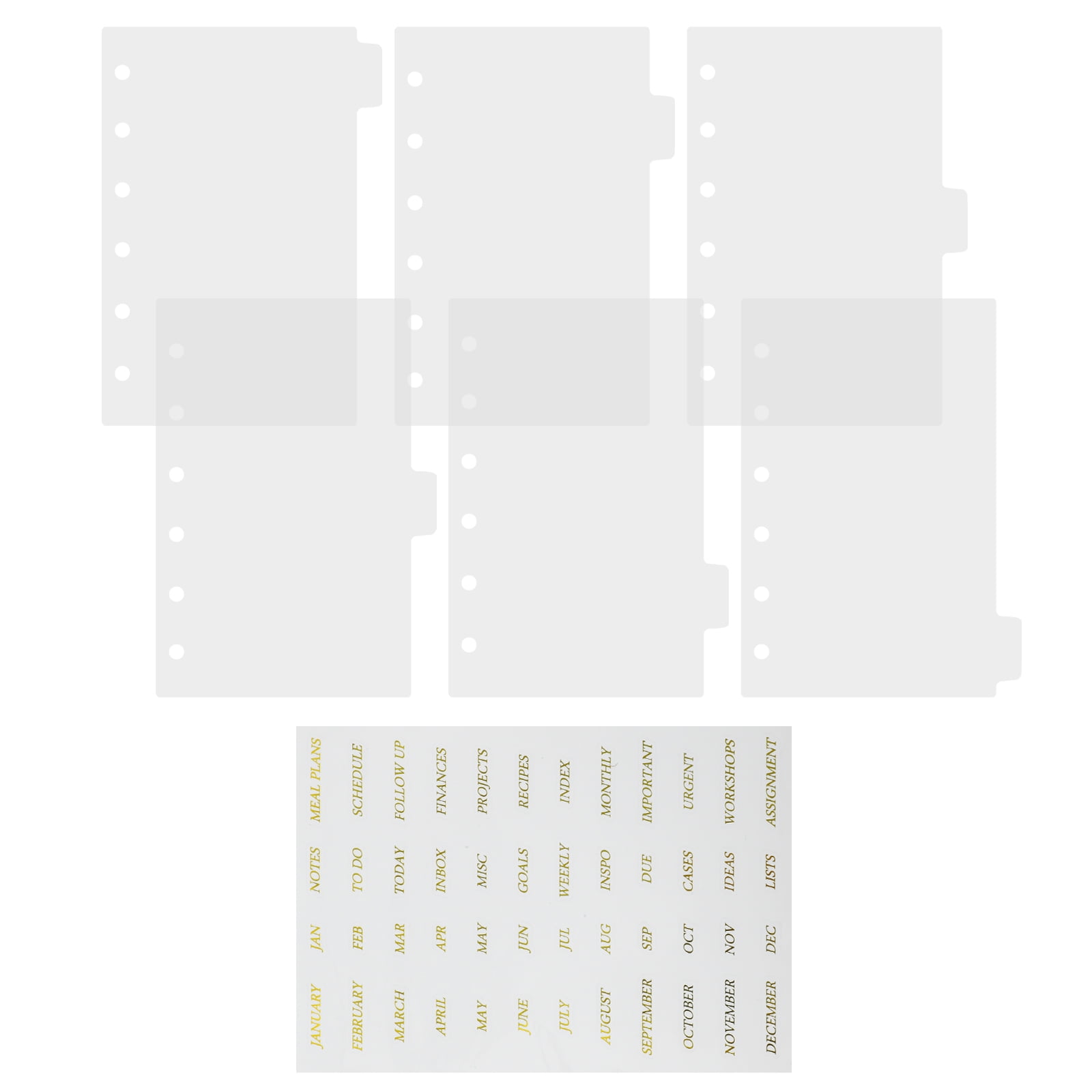 Click here for Niaizek 1 Set Of Binder Page Dividers Transparent... prices