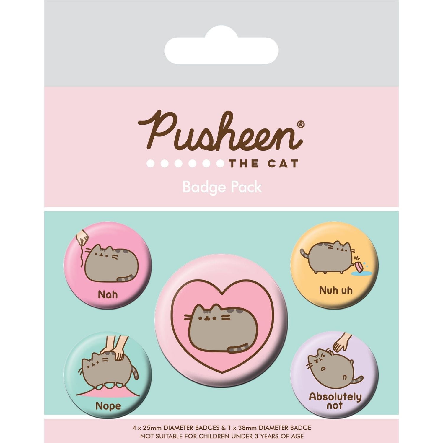 Click here for Pusheen Badge Set  5 Count  Backing Card One Size prices