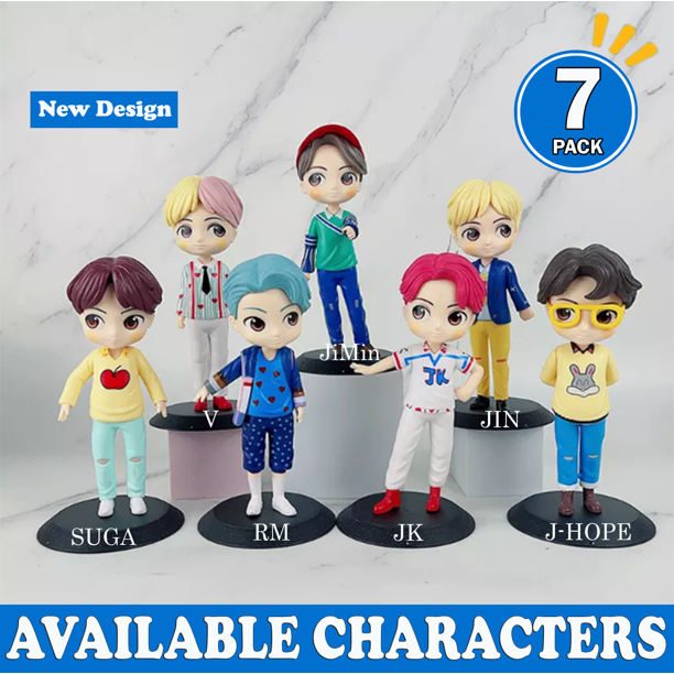 New Design 7 Pcs / Set KPOP BTS Bangtan Boys 6-inch Fashion Figures in ...