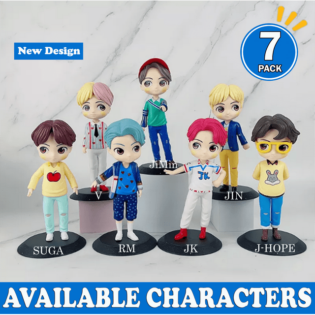 New Design 7 Pcs / Set KPOP BTS Bangtan Boys 6-inch Fashion Figures in ...