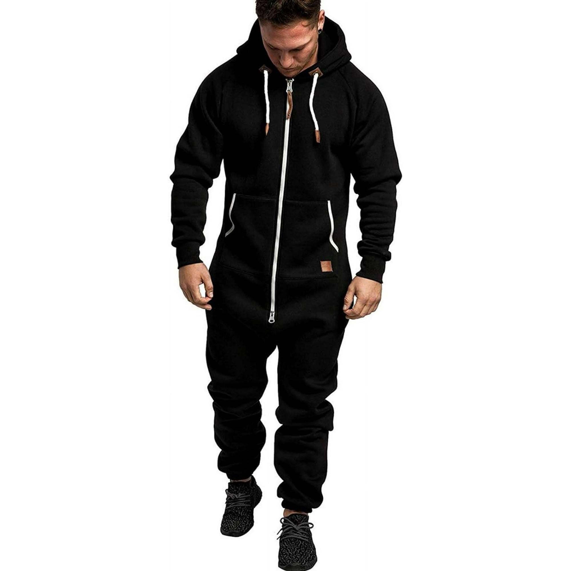 Click here for Laicaiw Wuai Onesie Mens Hooded Jumpsuit Zip Up On... prices