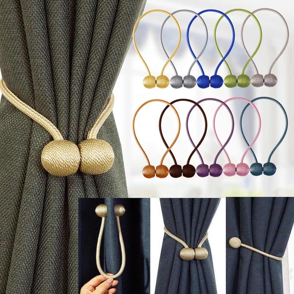 Magnetic Pearl Ball Curtain Buckles Curtain Tiebacks Backs Holdbacks ...