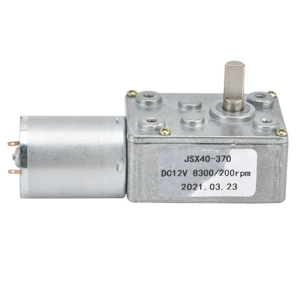 Motor de engranaje helicoidal JSX40370 autobloqueante DC 12V 200RPM velocidad reducir motor ...
