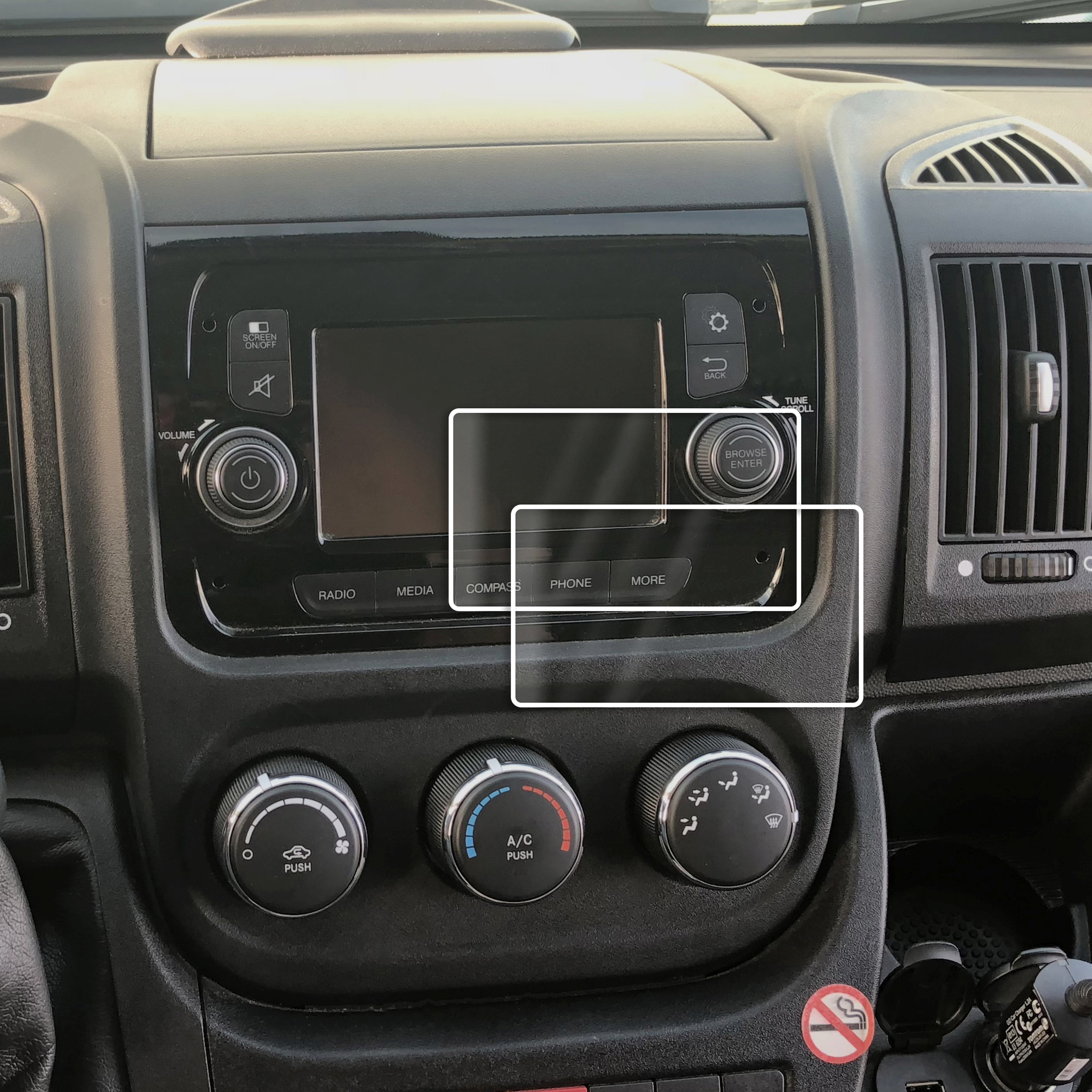 Red Hound Auto Screen Saver 2pc Compatible with Ram ProMaster 1500 2500 ...