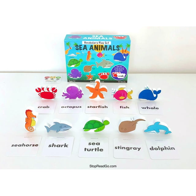 Vocabulary Play Set - Sea Animals - Walmart.com