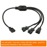 Uxcell ARGB Splitter 12V 4Pin to SM 4Pin Male Extension Cable Adapter ...