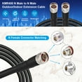 35ft KMR400 N Male to N Male Ultra Low Loss Coax Extension Cable 50ohm, N Cable N Male Cable N ...