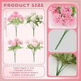 12 Pcs Artificial Fall Flowers Faux Mums Burnt Orange Flowers Assorted ...