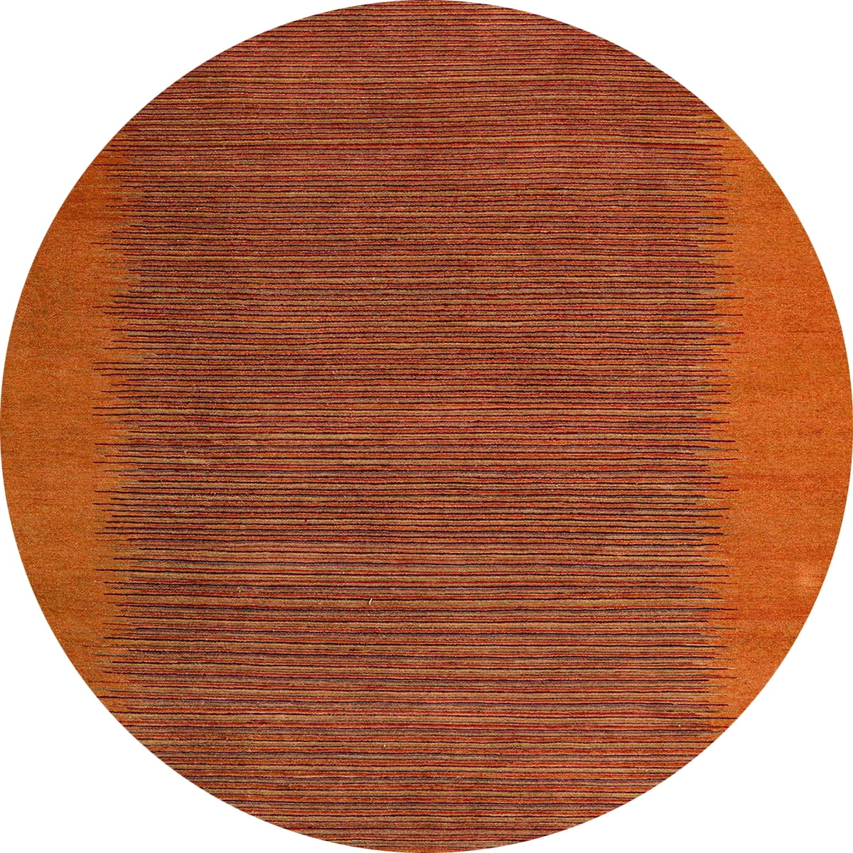 Ahgly Company Indoor Round Abstract Red Abstract Area Rugs, 8' Round ...