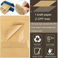 50 Pack Kraft Paper Stand Up Pouch Bags, Resealable Bag with ...